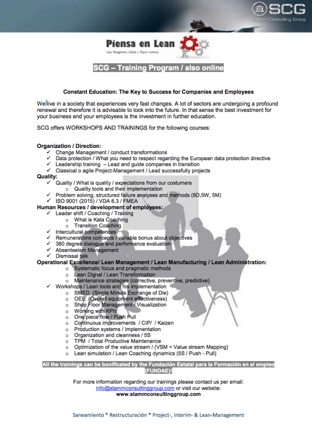 SCG News 2 – 08 / 2019 Constant Education: The Key to Success for ...